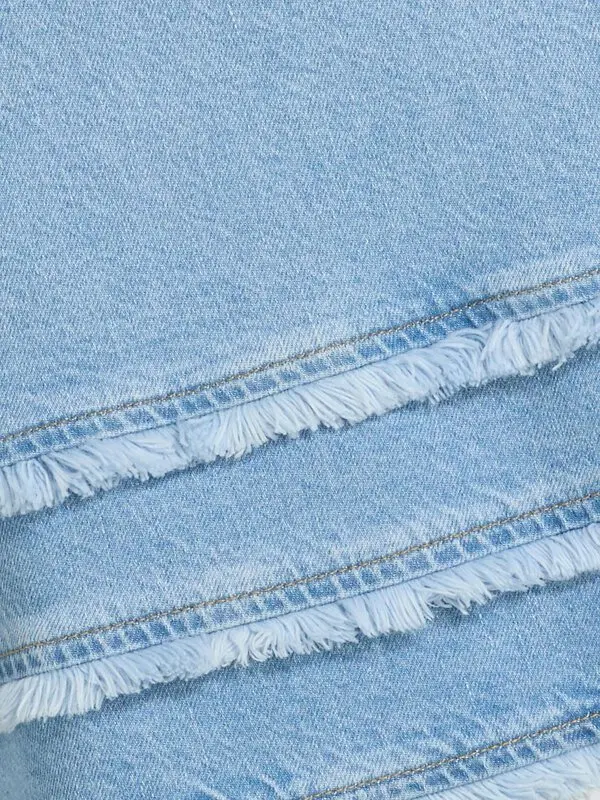 Cinq À Sept Mindie Belted Denim Minidress - Mist