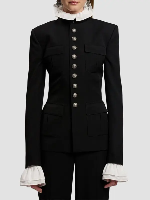 Ralph Lauren Eliza Grain De Poudre Jacket
