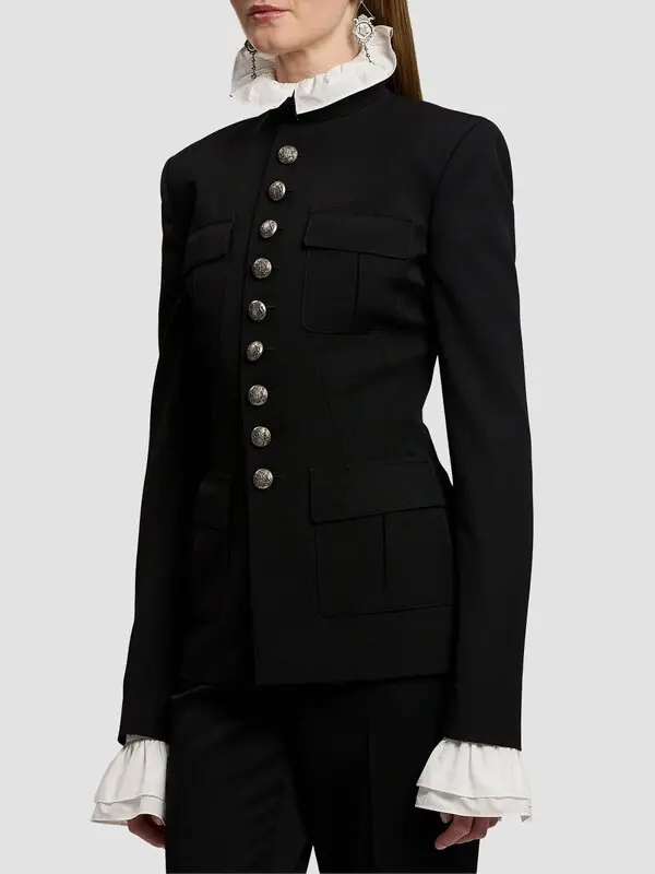 Ralph Lauren Eliza Grain De Poudre Jacket