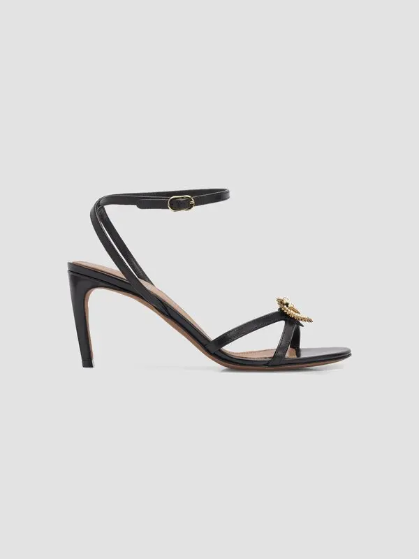 Dolce & Gabbana Desire 105mm Heart-detailed Leather Sandals