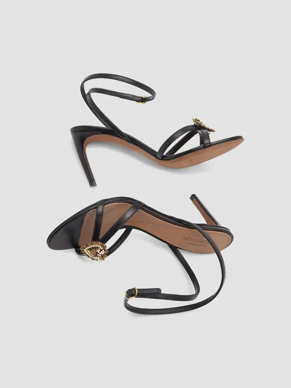 Dolce & Gabbana Desire 105mm Heart-detailed Leather Sandals