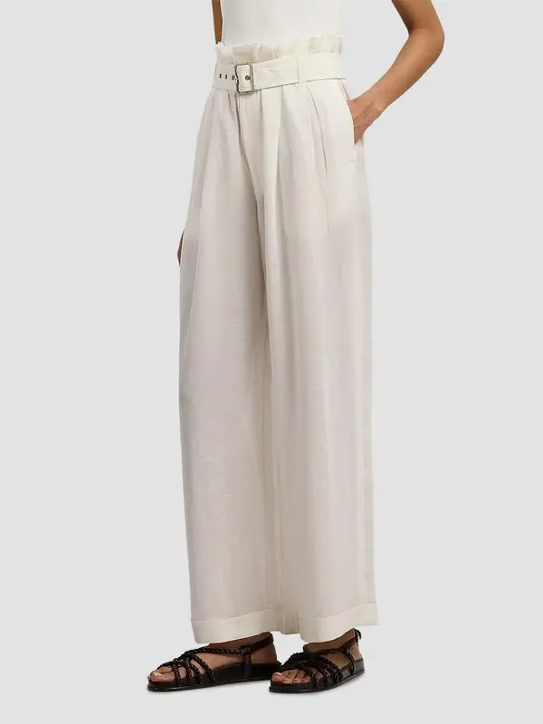 Ralph Lauren Alanna Voile Wide-leg Pants