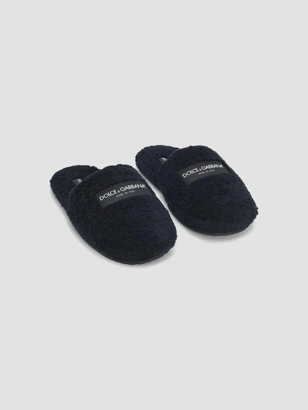 Dolce & Gabbana Terry Logo Slippers