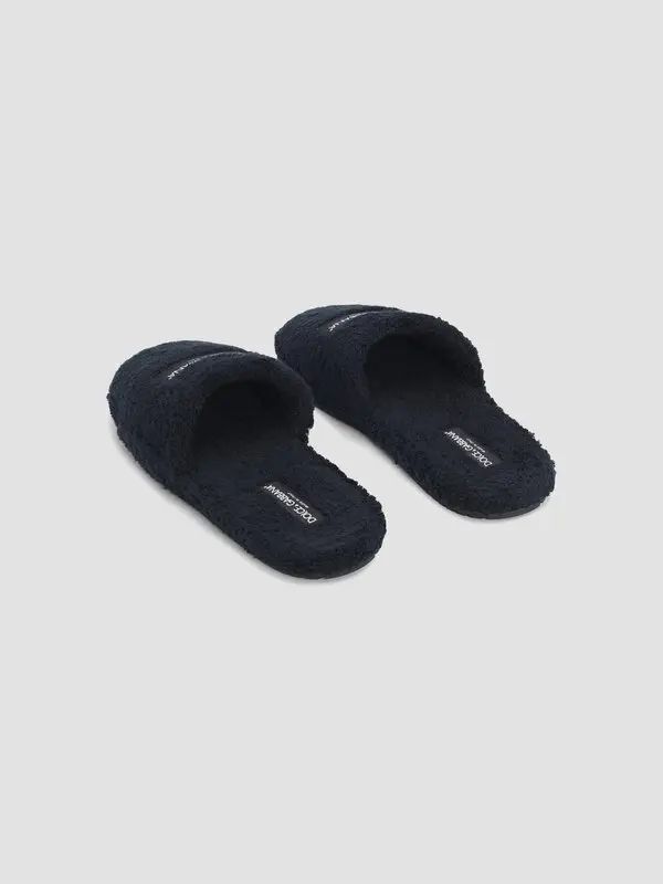 Dolce & Gabbana Terry Logo Slippers