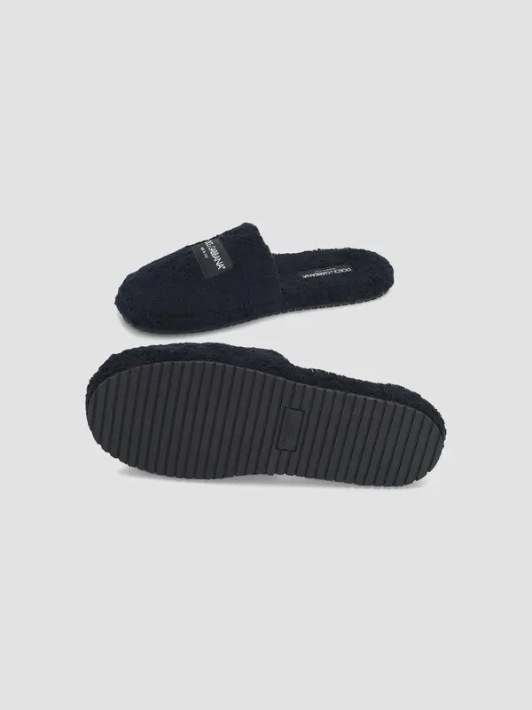 Dolce & Gabbana Terry Logo Slippers