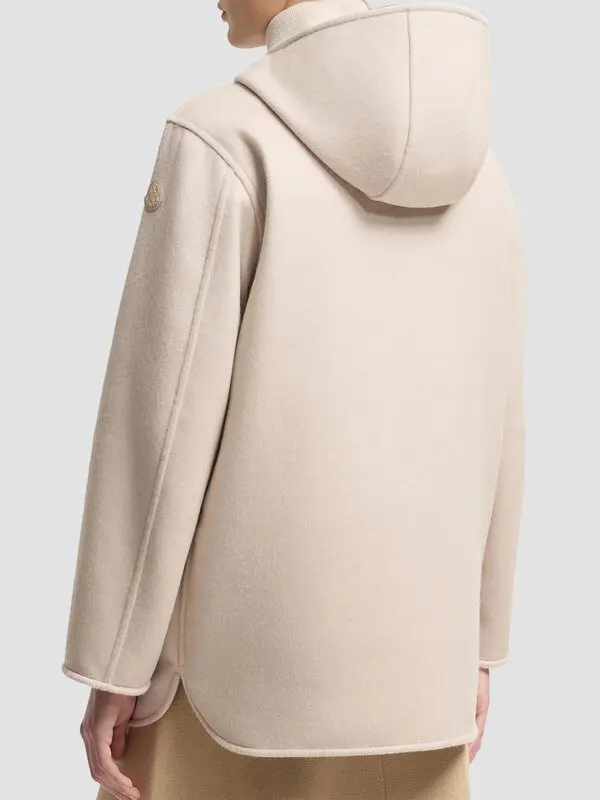 Moncler Hemiptere 3-in-1 Hooded Puffer Jacket In Wool And Cashmere