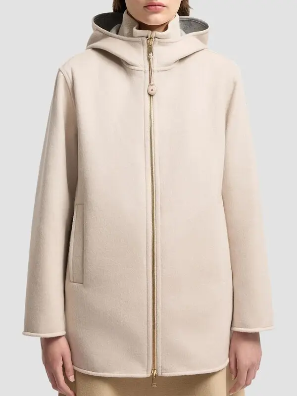 Moncler Hemiptere 3-in-1 Hooded Puffer Jacket In Wool And Cashmere