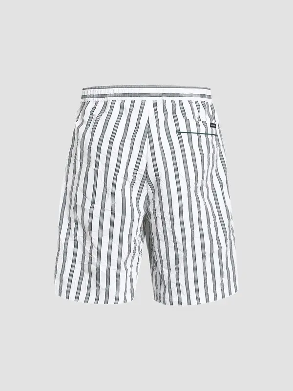 Dolce & Gabbana Cotton-silk Striped Shorts