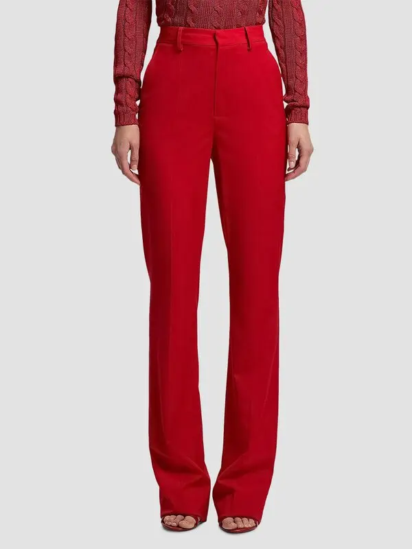 Ralph Lauren Wrigley Crease-front Wool-blend Pants