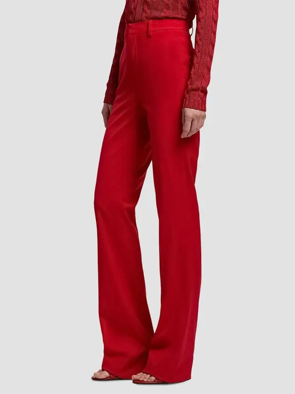 Ralph Lauren Wrigley Crease-front Wool-blend Pants