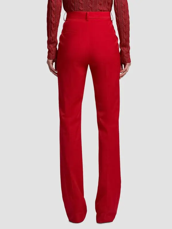 Ralph Lauren Wrigley Crease-front Wool-blend Pants