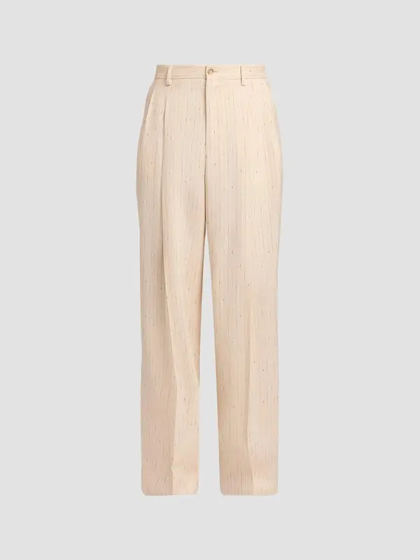 Dolce & Gabbana Striped Pleat-front Pants
