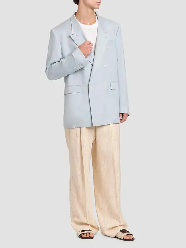 Dolce & Gabbana Striped Pleat-front Pants