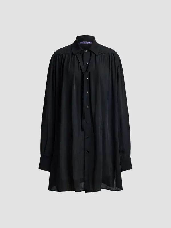 Ralph Lauren Kar Satin Shirt - Black