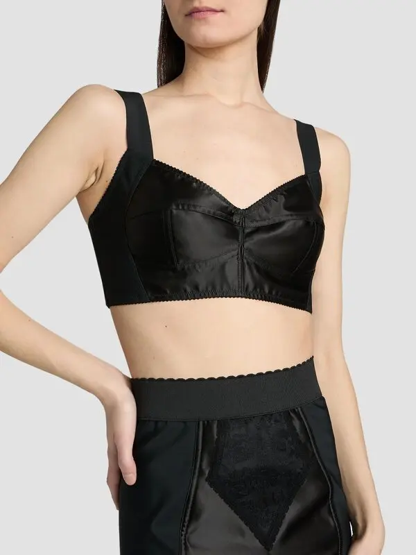 Dolce & Gabbana Satin Bra Top