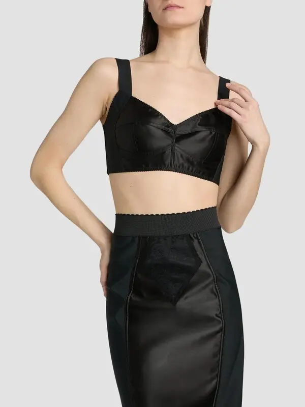 Dolce & Gabbana Satin Bra Top