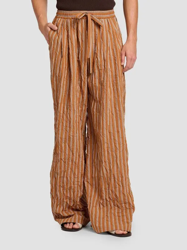 Dolce & Gabbana Striped Drawstring Pants