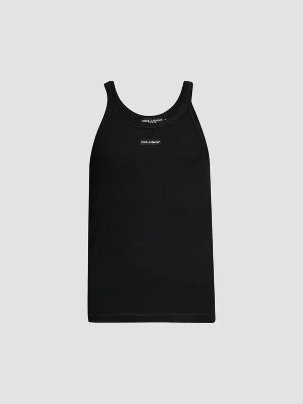 Dolce & Gabbana Etichetta Cotton Tank