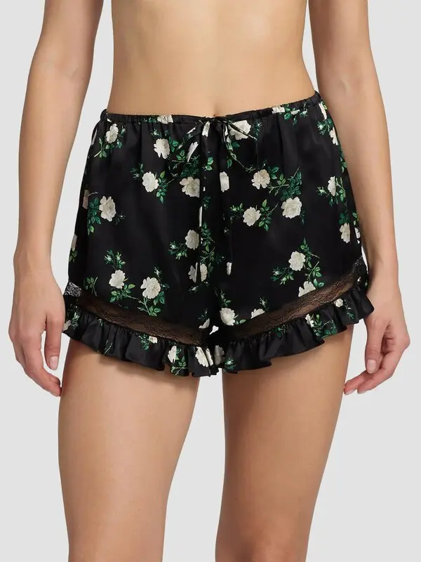 Dolce & Gabbana Floral Silk-blend Shorts