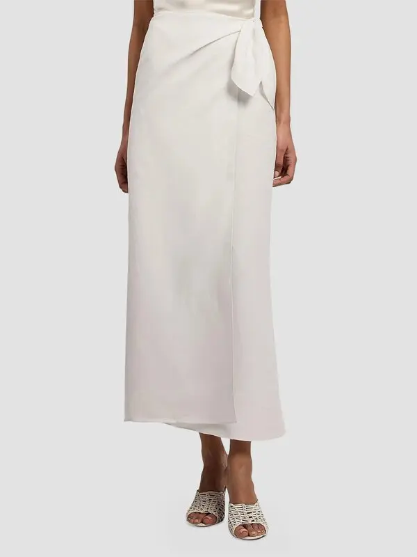 Ralph Lauren Trina Linen Maxi Skirt