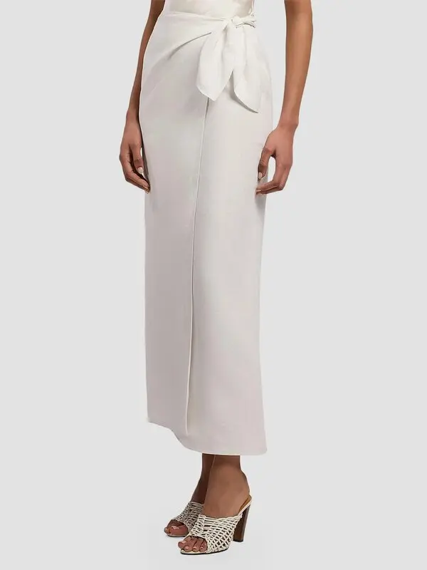 Ralph Lauren Trina Linen Maxi Skirt