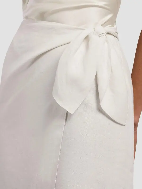 Ralph Lauren Trina Linen Maxi Skirt