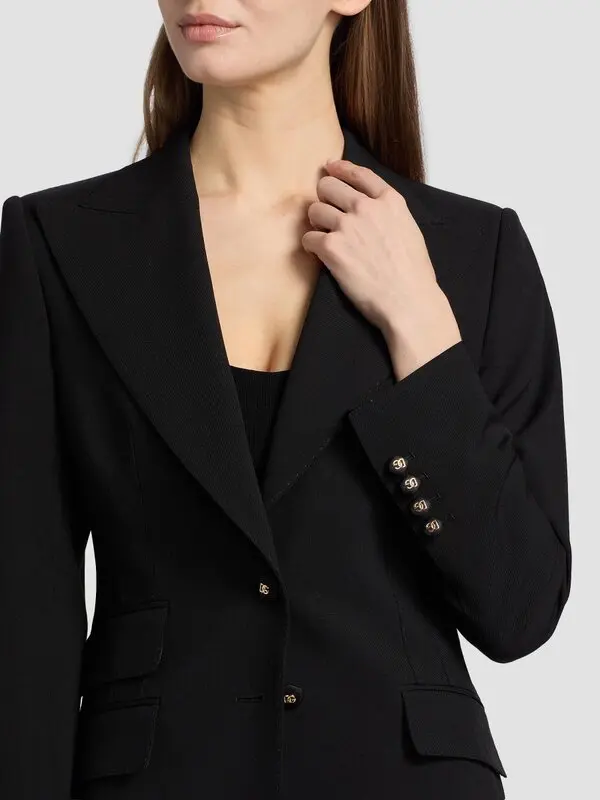 Dolce & Gabbana Stretch-wool Two-button Blazer
