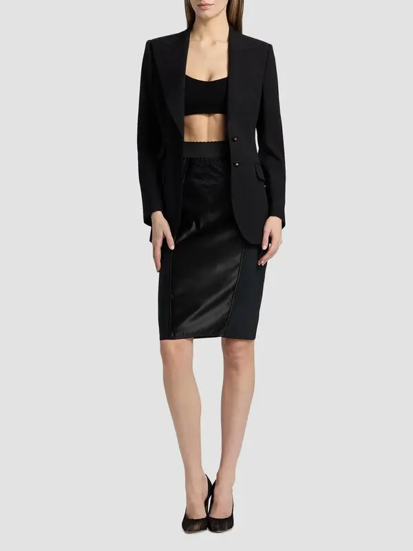 Dolce & Gabbana Stretch-wool Two-button Blazer