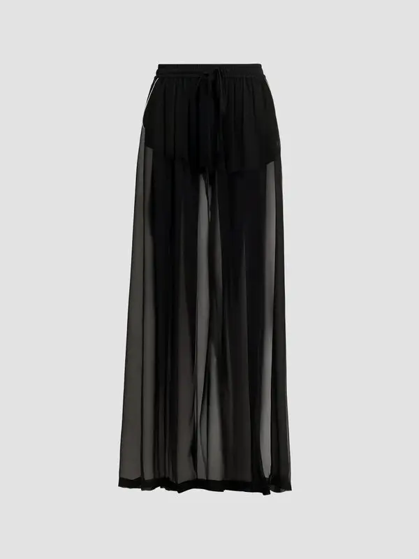 Dolce & Gabbana Sheer Silk Chiffon Palazzo Pants