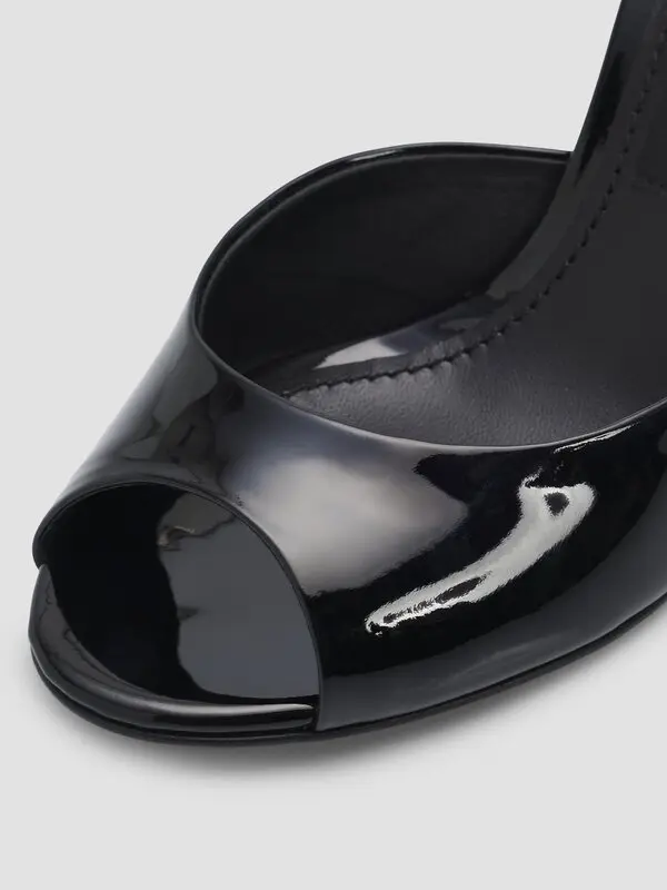 Dolce & Gabbana Vernice 75mm Patent Leather Mules