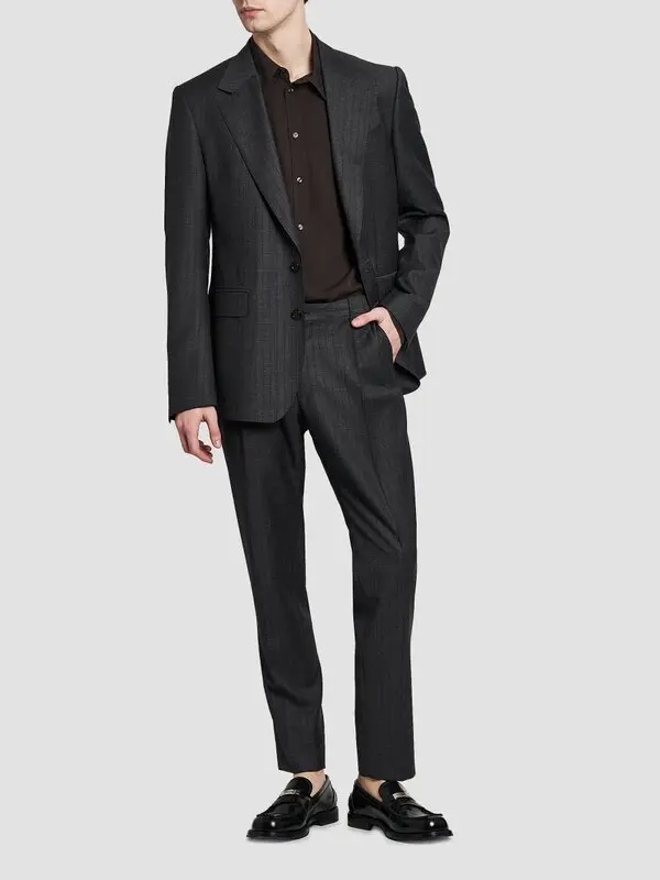 Dolce & Gabbana Point Collar Silk Shirt - Ebano