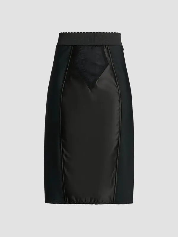 Dolce & Gabbana Lace-panel Pencil Skirt