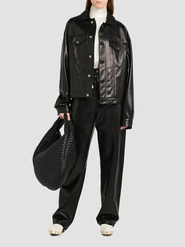 Bottega Veneta Semi-shiny Leather Jacket