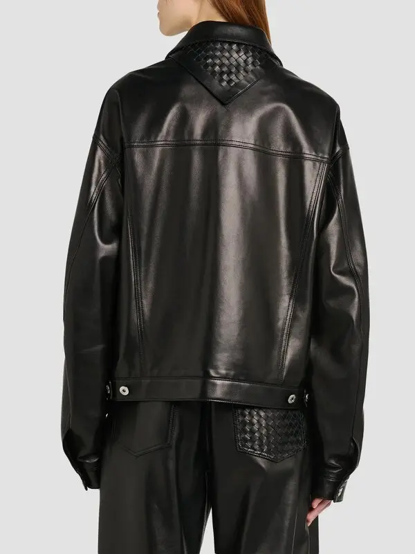 Bottega Veneta Semi-shiny Leather Jacket
