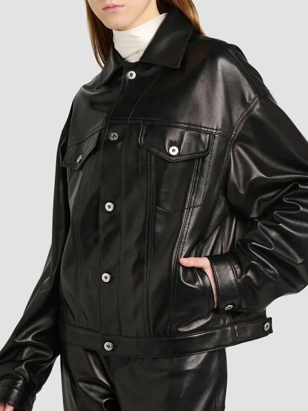 Bottega Veneta Semi-shiny Leather Jacket