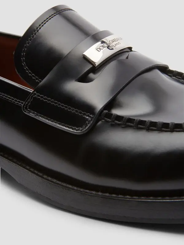 Dolce & Gabbana Corsaro Patent Leather Penny Loafers