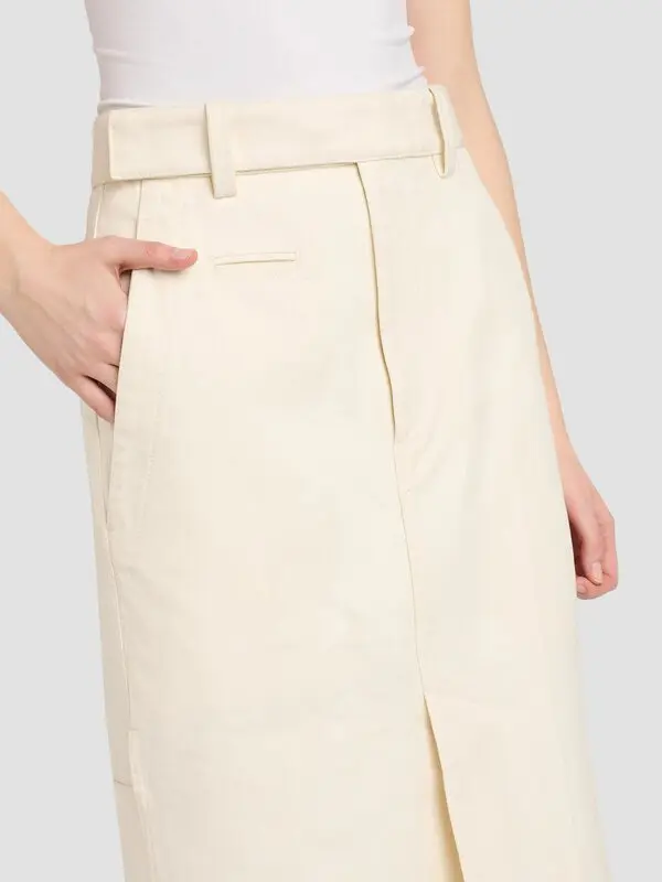 Bottega Veneta Workwear Cotton Twill Midi-skirt