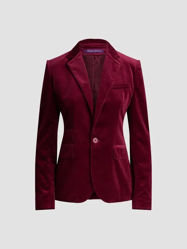 Ralph Lauren Parker Stretch-velvet Blazer