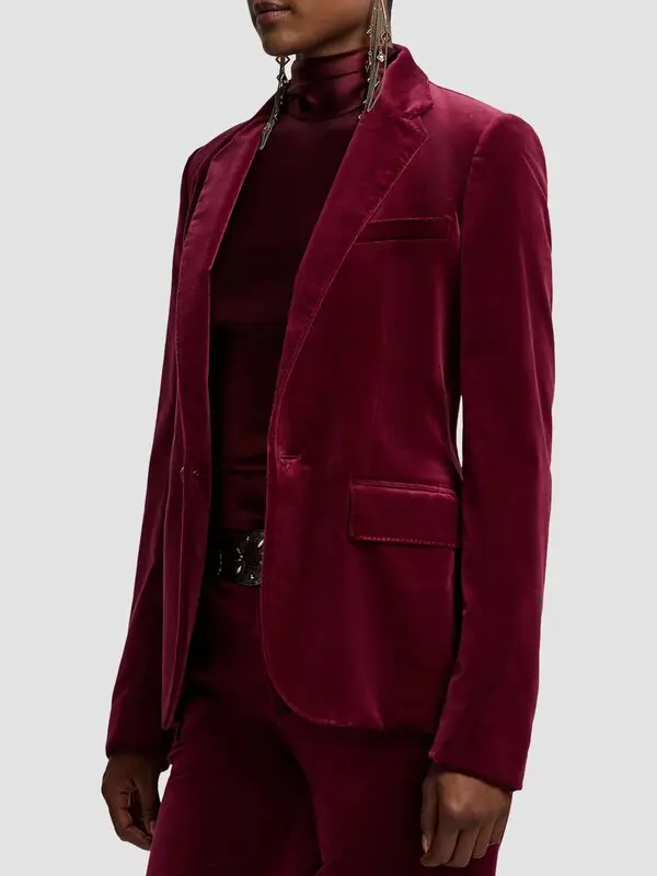 Ralph Lauren Parker Stretch-velvet Blazer