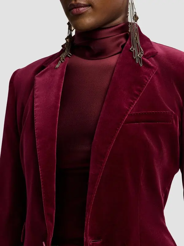 Ralph Lauren Parker Stretch-velvet Blazer