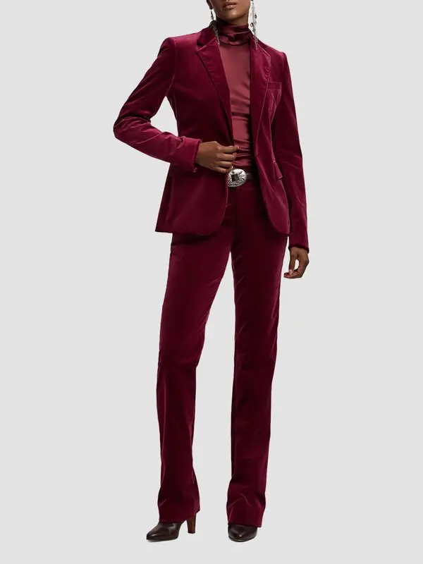 Ralph Lauren Parker Stretch-velvet Blazer