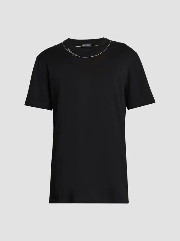 Dolce & Gabbana Logo Cotton Crewneck T-shirt