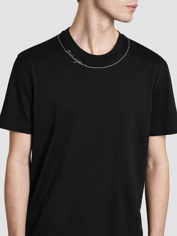 Dolce & Gabbana Logo Cotton Crewneck T-shirt