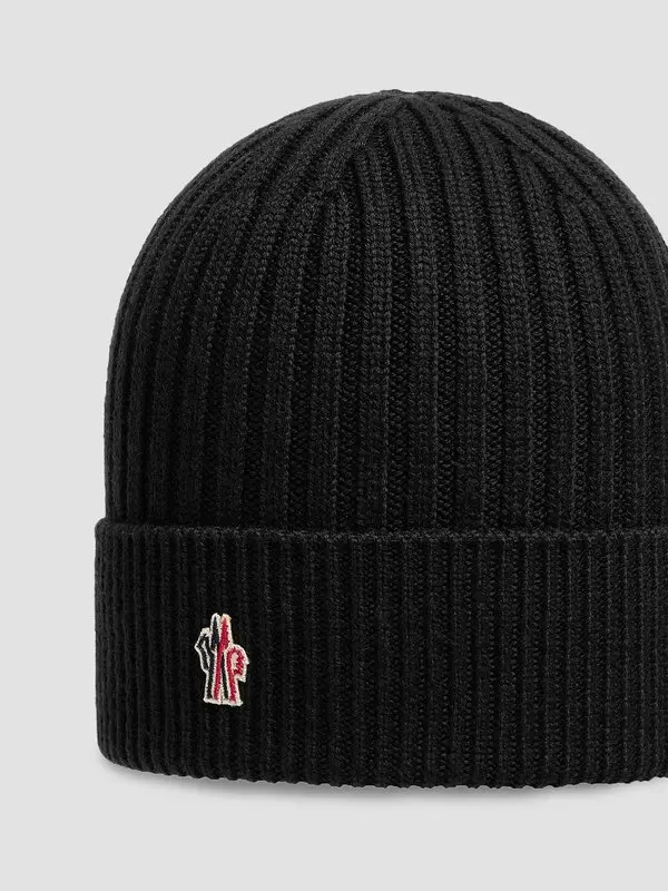Moncler Beanie Hat In Wool