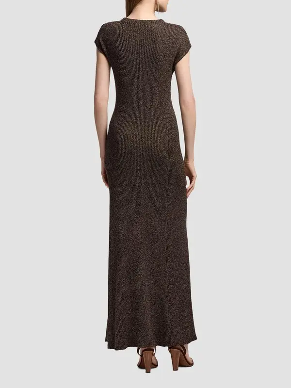 Ralph Lauren Windi Silk-wool Blend Maxi Dress