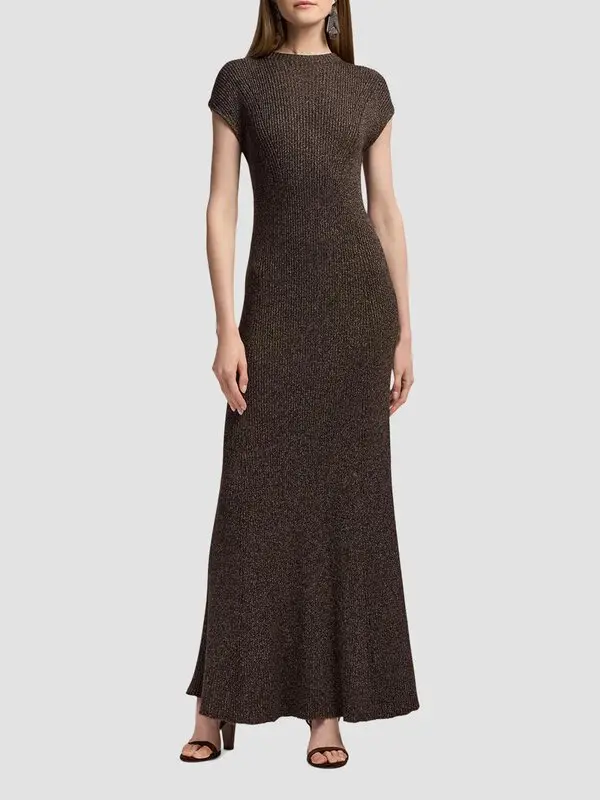 Ralph Lauren Windi Silk-wool Blend Maxi Dress