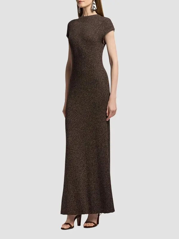 Ralph Lauren Windi Silk-wool Blend Maxi Dress