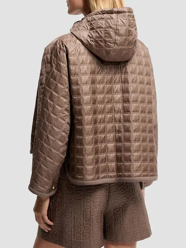Moncler Down-filled Cape With Hood