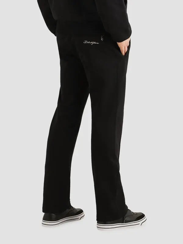 Dolce & Gabbana Logo Cotton Drawstring Pants