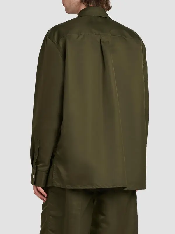 Bottega Veneta Nylon Zip-front Overshirt